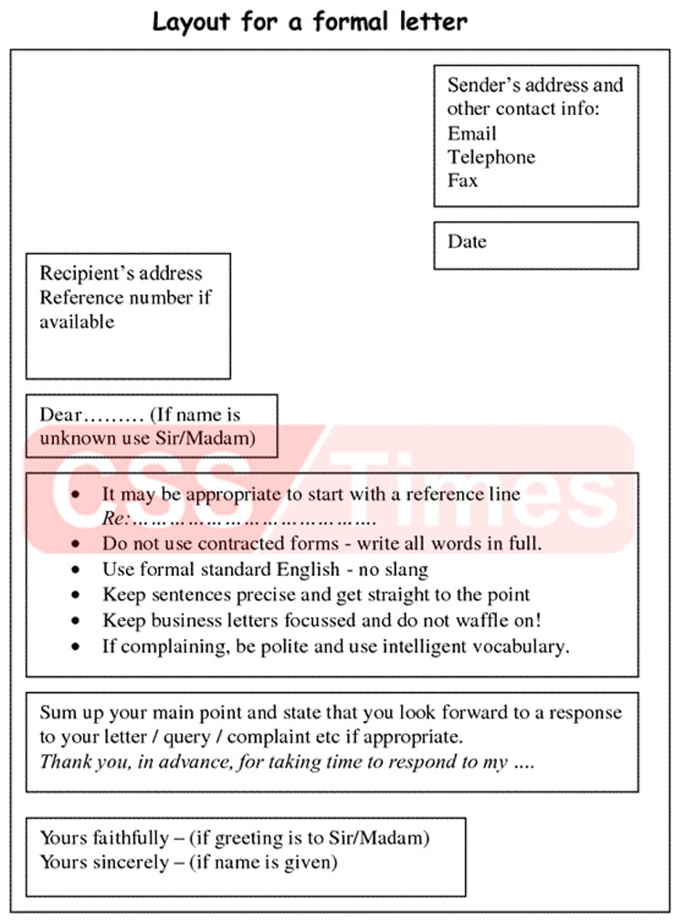 Layout For A Formal Letter CSS Times CSS Times Layout For A Formal Letter CSS Times CSS Times